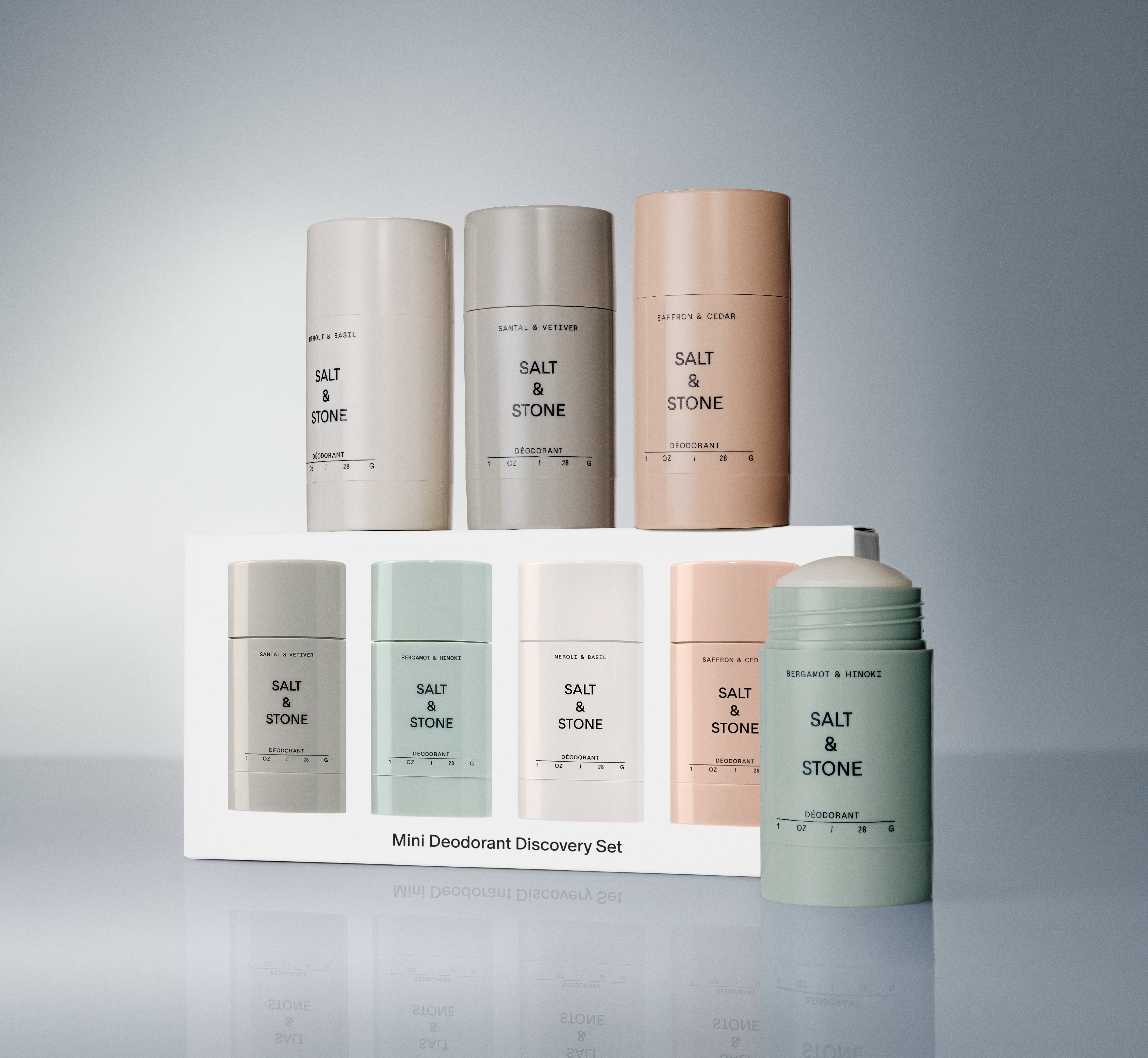 Aluminum-Free Deodorant Mini Discovery Set – SALT & STONE