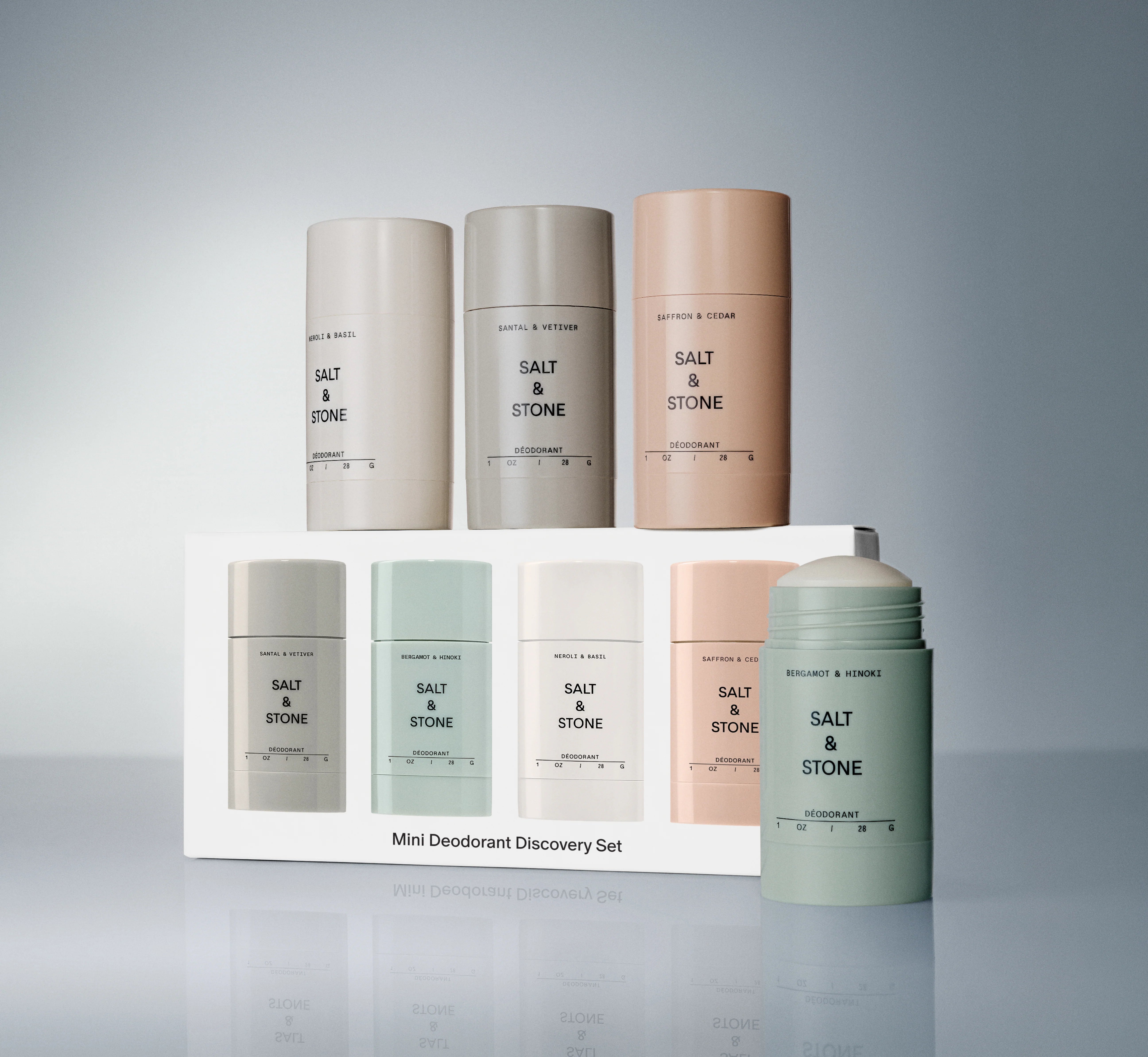 Aluminum-Free Deodorant Mini Discovery Set – SALT & STONE